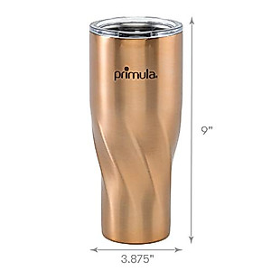 Primula Avalanche Double Walled Vacuum Sealed Stainless Steel Thermal Insulated Tumbler Stays Cold or Hot All Day Long, Reusable Thermos, 1 Count (Pack of 1), Copper