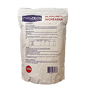 Puri Tech Chemicals 10 lb Calcium Hardness Increaser & 10 lb Alkalinity Increaser Kit for Swimming Pools & Spas Balance Chemical Levels Keep Surfaces & Water Clean