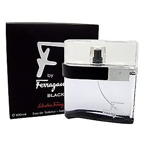 Salvatore Ferragamo Black For Men Eau De Toilette Natural Spray, 3.4 Fl Oz/100 ml