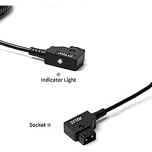 ZITAY D-tap Ptap to NP-F550 Dummy Battery Compatible for Sony NP-F550/770/570 NP-F970 Power LED Light Feelworld Atomos Ninja Monitor for DP30 LE Vmount AB Battery