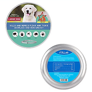 UrbanX Natural Flea Flea & Tick Treatment & Prevention Collar for Medium & Large Dogs, Waterproof, Adjustable (2 Packs)