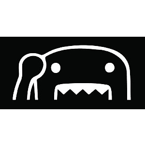 MAF - Domo Peeking Monster Vinyl Decal -5.75 IN VINYL DECAL STICKER FOR CARS LAPTOPS WALLS WINDOWS TOOLBOX GIFT