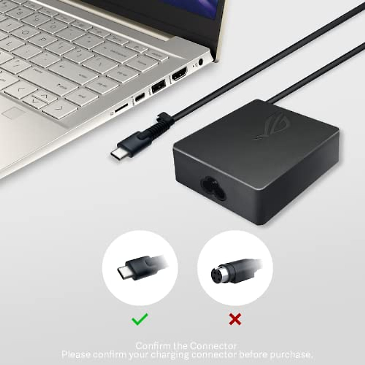 100W USB-C Charger for ASUS ROG: A20-100P1A Laptop AC Adapter for ASUS ROG Flow X13 Z13 GV301 GZ301 G533QM GA401QM GA503QM GX703HS ZenBook 14X 14 UX425QA UM425QA UM5401QA - 20V 5A Laptop Power Supply