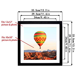 WKDP 12x12 Diamond Painting Frame Display Pictures 10x10inch25x25cm with Mat or 12x12inch30X30cm Without Mat, Diamond Art Frame Wall Hanging Decoration Poster Frame Photo Frame Cross Stitch Frame