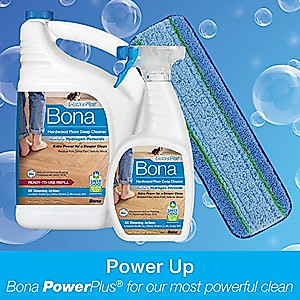 Bona PowerPlus Hardwood Floor Deep Cleaner Refill, Oxygenated Formula, 128 Fl Oz