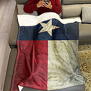 YISUMEI Texas State Flag Blanket Comfortable and Fuzzy Throw Blanket for Home and Bedroom Decor (60x80 Inches)