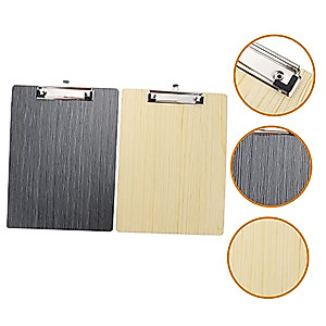 STOBOK 4 pcs Profile Paper Plate Daily Use Supplies X Office Document Man Tablet Letter Exam Women Hand Clip Clips Boards Support Clipboards Hardboard Organizer