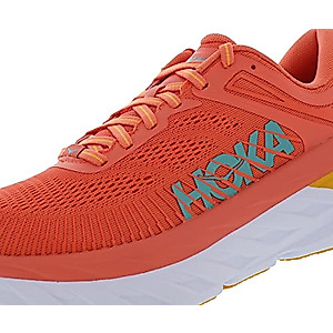 HOKA ONE ONE Bondi 7 Womens Shoes Size 9.5, Color: Camellia/Coastal Shade