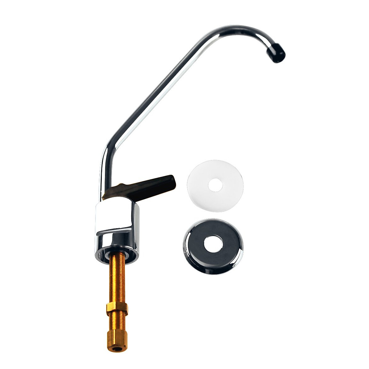 Westbrass A2031-NL-26 8" Touch-Flo Style Pure Cold Water Dispenser Faucet, 1-Pack, Polished Chrome