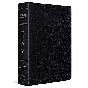ESV Study Bible, Large Print (Genuine Leather, Black)