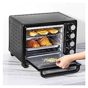 MODADA Home electric oven with convection function oven, 35 liters 1500 large capacity multifunctional automatic oven baking cake four baking positions small household 60 minutes timer convection tabl