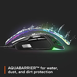 SteelSeries Aerox 5 - Lightweight Gaming Mouse - 18000 CPI -- TrueMove Air Optical Sensor - Ultra-lightweight Water Resistant Design - Universal USB-C Connectivity