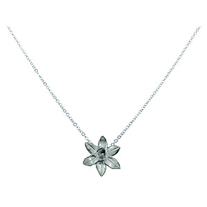 10th Anniversary Flower Daffodil Pendant - Made from 100% Pure Tin