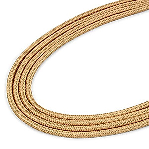 MALANOV Curtain 4 Strand Ropes Tiebacks Tie-Backs, Curtain Handmade Holdbacks, Polyester 4 Strand Cord Rope Tieback - Gold 2 Pack