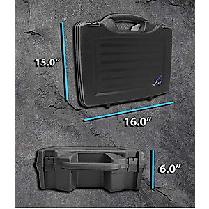 CASEMATIX Miniature Storage Hard Shell Figure Case - 80 Slot Figurine Minature Carrying Case with Customizable Foam Layer for Large Miniatures Compatible with Warhammer 40k, DND & More!