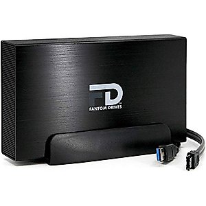 Fantom Drives FD 4TB DVR Expander External Hard Drive - USB 3.0 & eSATA (Comes with Both USB and eSATA Cable) - Supports DirecTv, Arris and More, Black (DVR4KEUB)
