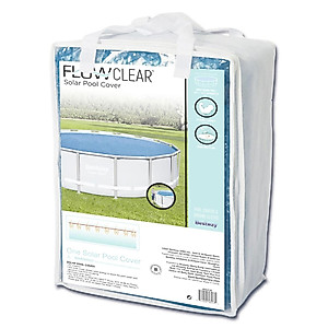 Bestway 16' Flowclear Solar Pool Cover, Large, Blue