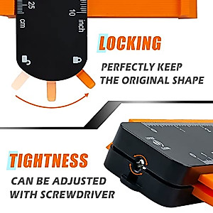 Contour Gauge Profile Tool 10inch, Gifts for Men Dad Husband Grandpa, Flooring Tools for Woodworking, Construction, Carpentry, Anniversary Birthday ideas for Him, Shape Duplicator Cool Gadgets