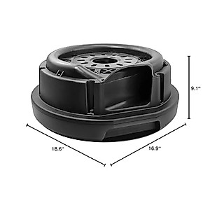 Rockville RockGhost Active Powered 8" Hidden Car Subwoofer Sub For 15"/16"/17" Full Size Spare Tire