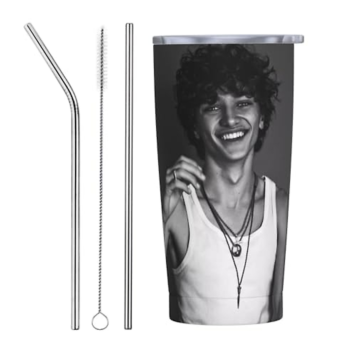 OAEWRE Gavin Actors Casalegno Stainless Steel Mug Insulated Tumbler Coffee Mugs with Lids and Straw Double Wall Vacuum Cup 20oz