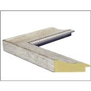 White Gold by Assaf Frank Framed Art Print Wall Picture, Silver Scoop Frame, 28 x 28 inches