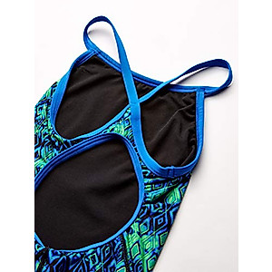 TYR Glacial Diamondfit, Blue/Green, 32