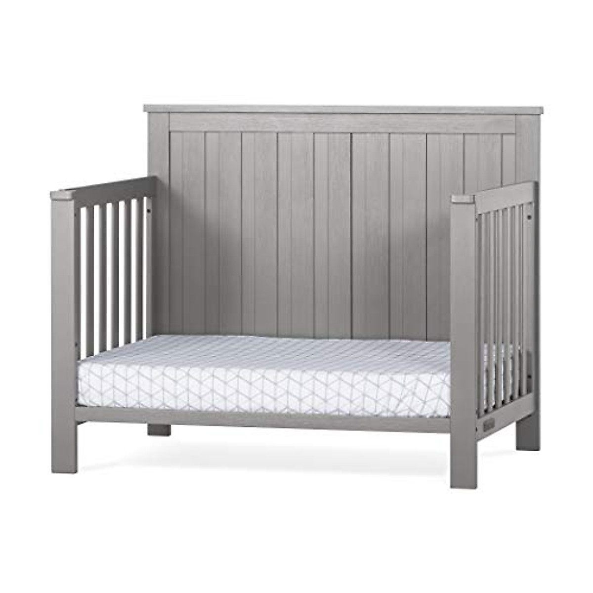 Child Craft Calder 4-in-1 Convertible Crib, Baby Crib Converts to Day Bed, Toddler Bed and Full Size Bed, 3 Adjustable Mattress Positions, Non-Toxic, Baby Safe Finish (Brushed Pebble)