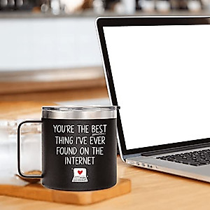 Gifts for Him, Her Anniversary - Romantic Gifts For Boyfriend, Girlfriend, Him, Her - Birthday Gifts For Him, Her, Friends, Men - Funny Valentines Day, Wedding Gift For Men, Women - Tumbler/Mug 14 Oz