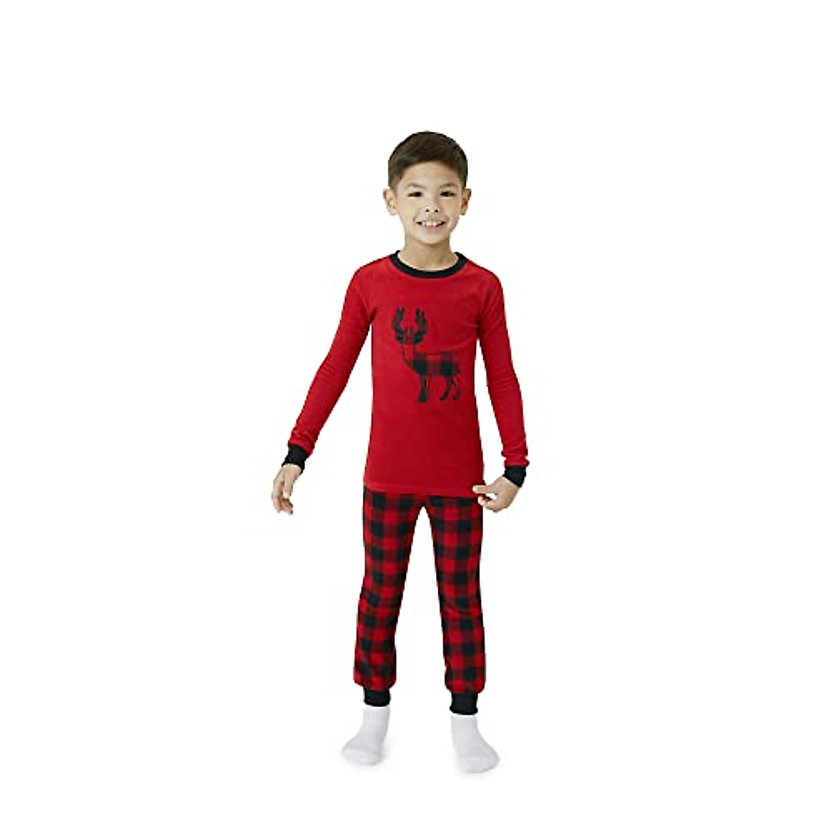 Eddie Bauer Matching Family Holiday Pajama Set – Christmas Morning Holiday Card Pajamas – Men, Women, Kids, Infant Toddler, Size X-Large, Red