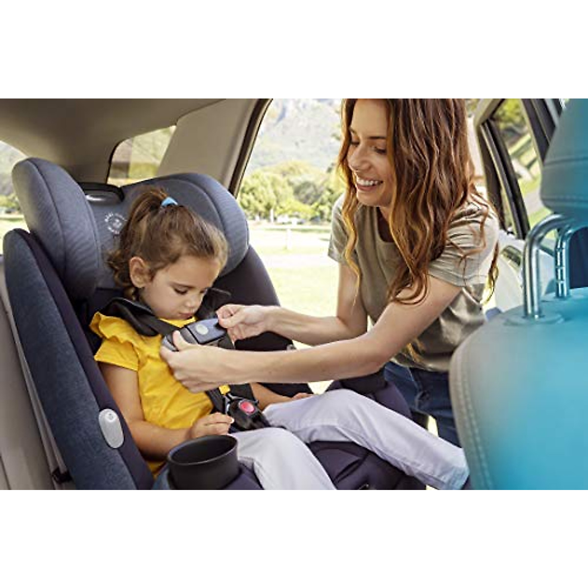 Maxi-Cosi Pria Max All-in-One Convertible Car Seat, rear-facing, from 4-40 pounds; forward-facing to 65 pounds; and up to 100 pounds in booster mode, Nomad Black