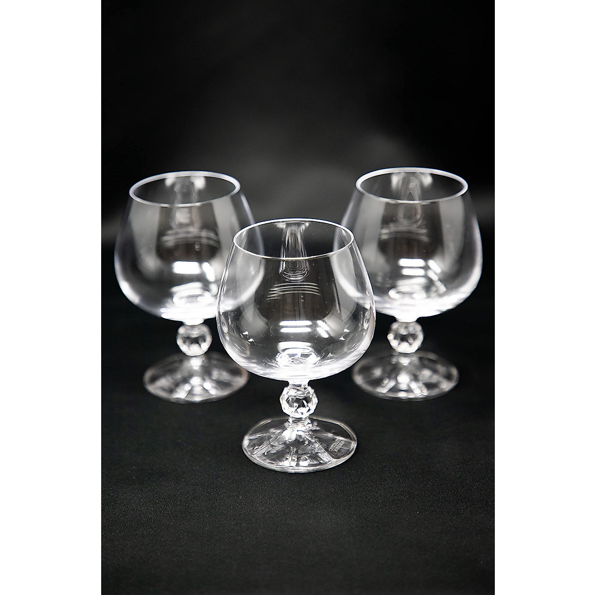 Cognac Brandy Snifter set of 6, Crystal Glass, 8oz250ml Bohemia Czech Glass Tumbler, Whiskey Glass Bohemia Czech, Crystal Gift, Clear