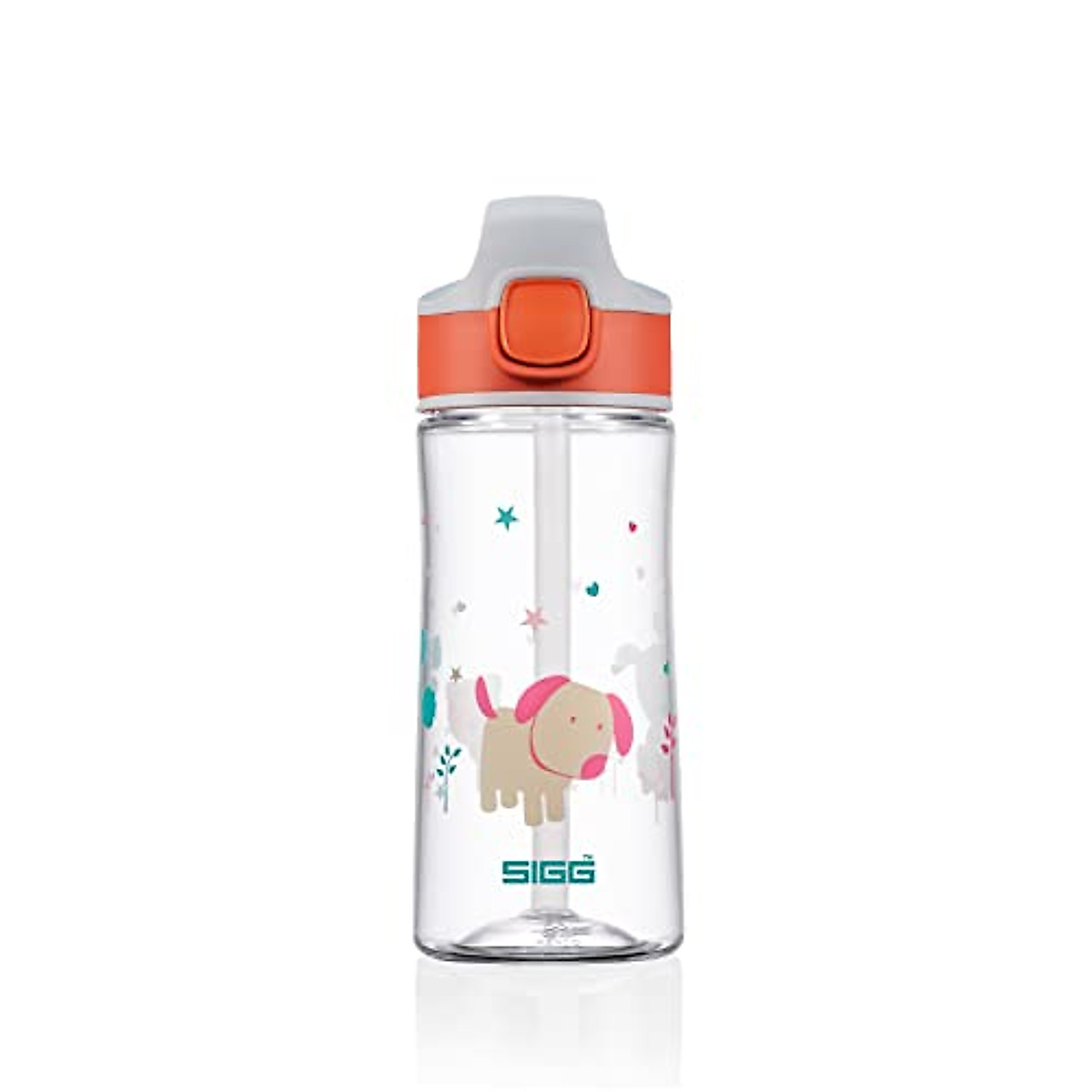 SIGG - Kids Miracle Water Bottle - Puppy Friends - Lightweight Tritan with Leak-Proof Lid - One Hand Children's Drink Bottle - 15 Oz (8731.80)