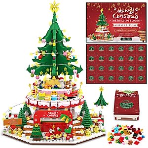 Sopu Advent Calendar 2023 Christmas Building Blocks - Christmas Paradise Building Kits，24 Parts -1814 Pieces Building Blocks for Adults and Kids Countdown to Christmas Building Blocks Gift