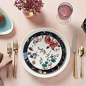 Lenox Sprig & Vine 4-Piece Accent Plate Set, 4.65 LB, Blue