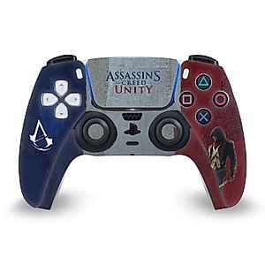 Head Case Designs Officially Licensed Assassin's Creed Flag Of France Unity Key Art Matte Vinyl Faceplate Sticker Gaming Skin Decal Cover Compatible With Sony PlayStation 5 PS5 DualSense Controller