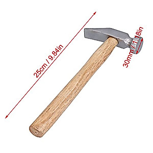 Wood Handle Hammer Shoe Upper Hammer Repairing Making Shoe Tool All Steel Handicraft Hammer