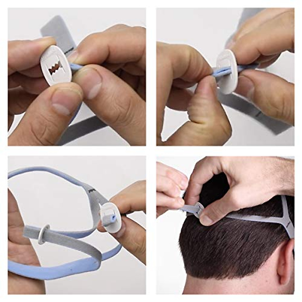 Organic Deal CPAP Headgear Strap Compatible with ResMed AirFit P10 CPAP Mask - ResMed CPAP Supplies Option - Mask Straps for P10 CPAP Pillow Mask - CPAP Headgear AirFit P10 (Mask Not Included)