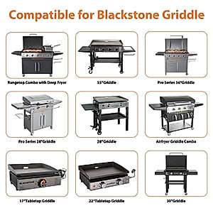 Whaleme 50-Pack Blackstone Griddle Accessories Grease Cup Liners, Aluminum Foil Drip Pan Grease Catcher Cup Liner for Blackstone 17, 22, 28, 36 Inch Griddle, Disposable Grill Grease Tray