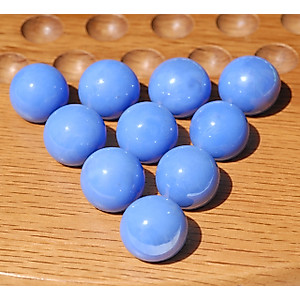 WE Games Replacement Glass Marbles for Chinese Checkers (60 Count) - Colored Marbles for Board Games, Chinese Checkers Marbles Only, Game Pieces