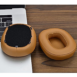 Crusher 360 Earpads - defean Replacement Brown Ear Pads Cover Cushion Compatible with Skullcandy Crusher 360 Bluetooth S6MBW-J373 Headphones,High-Density Noise Cancelling Foam
