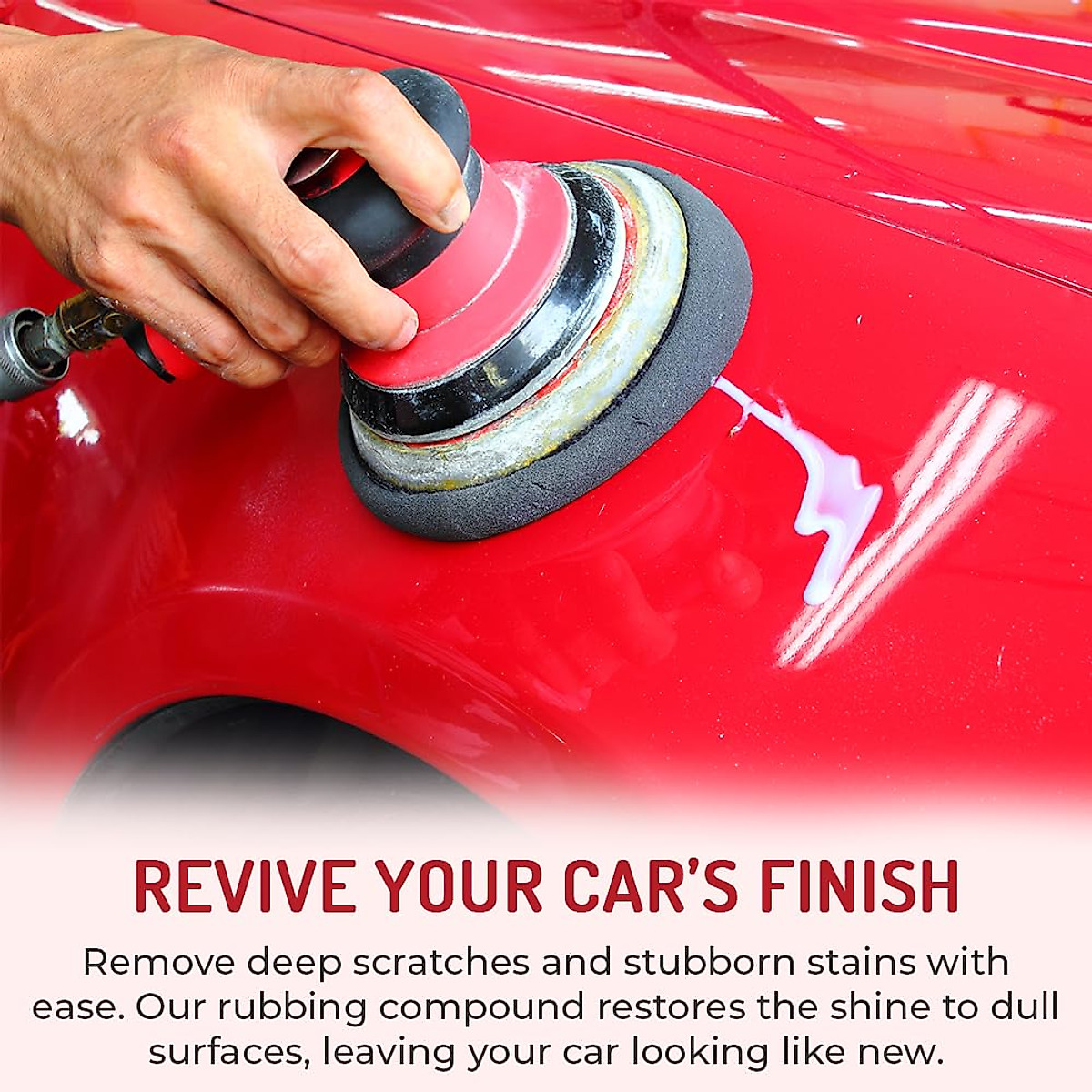 No.7 Heavy Duty Rubbing Compound - 10 Fl Oz - Cleans and Restores - Removes Deep Scratches and Stains - Restores Shine to Dull Finishes