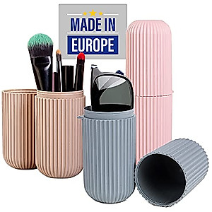 EDNA HOME Travel Toothbrush Holder, 3 Sets