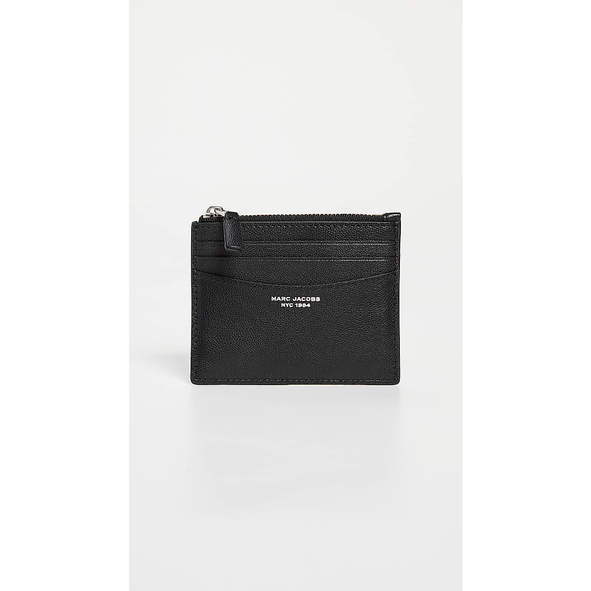 Marc Jacobs Women's The Slim 84 Zip Card Case, Black, One Size