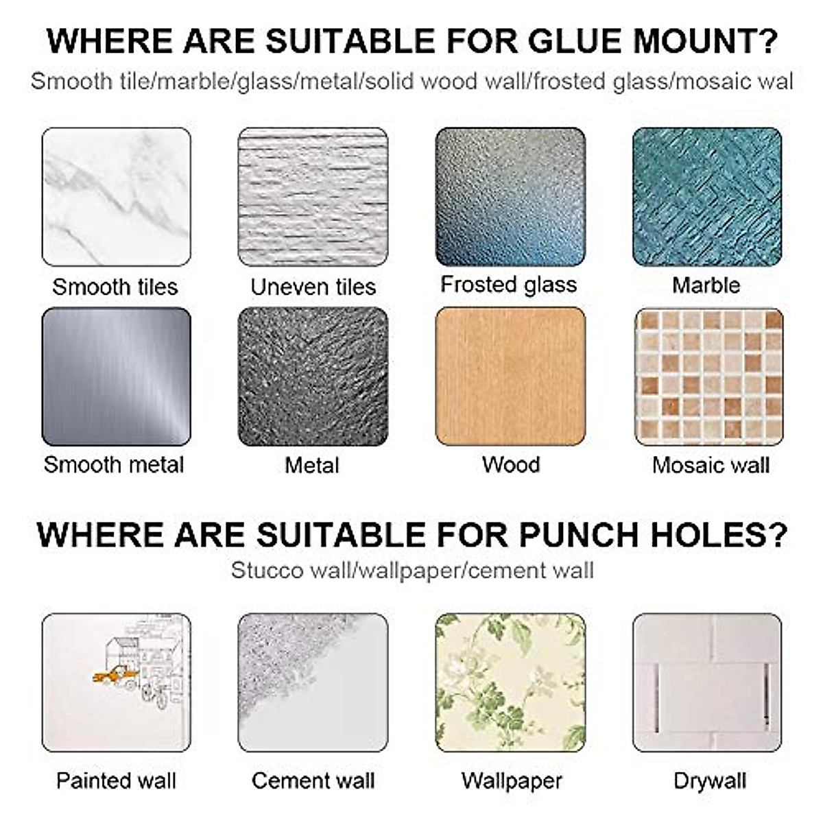 LIVEHITOP Wall Mounted Clothes Dryer, Foldable Laundry Rack Accessories Hanger Hook Rod for Bathroom Bedroom Hotel (Black, 2)