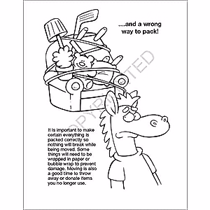 ZoCo - When I Move - Coloring Books (50 Bulk Pack, Without Crayons) - Real Estate Agent Gifts - Realtor Supplies - Games, Puzzles, Activities for Kids