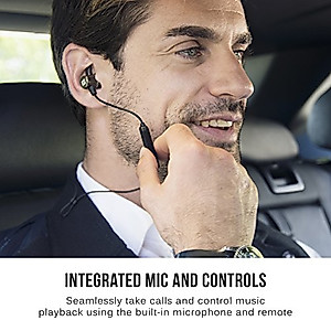 MEE audio EarBoost EB1 Bluetooth Wireless Adaptive Audio Enhancement Earphones