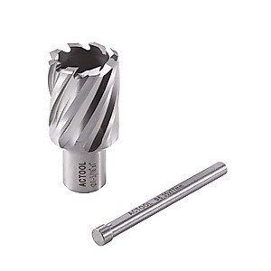 ACTOOL 1-3/16" Diameter × 1" Depth of Cut HSS ANNULAR CUTTER with 3/4'' Weldon Shank