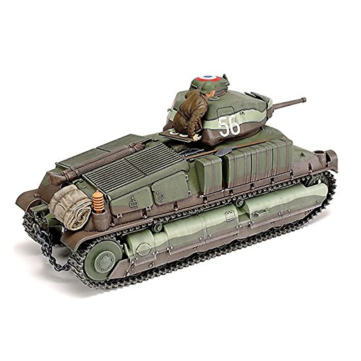 Tamiya 300035344 – 1:35 French SOMUA S35 Medium Tank, Faithful Replica, Plastic, Crafts, Model kit, Assembly, unpainted