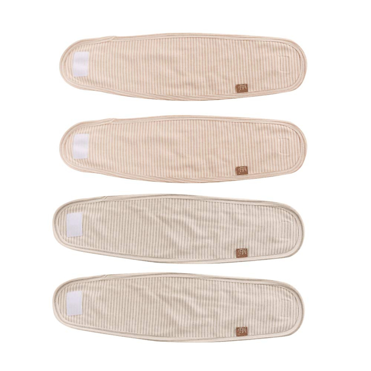 Retyion 4 PCS Adjustable Baby Belly Band Velcro Design Cotton Baby Umbilical Cord (Random Color)
