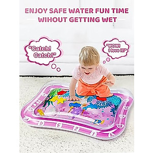 SEPHIX Baby Stuff for Newborn Toys 0-3-6-12 Months Girls Gifts, Infant Toys 0-6 Months Crawling Inflatable Water Tummy Time Mat, Montessori Activity Center for Babies Development Toys 6 to 12 Months